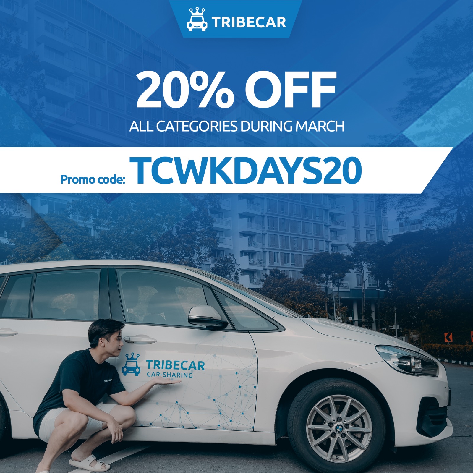 Tribecar - Hourly car rental in your neighborhood